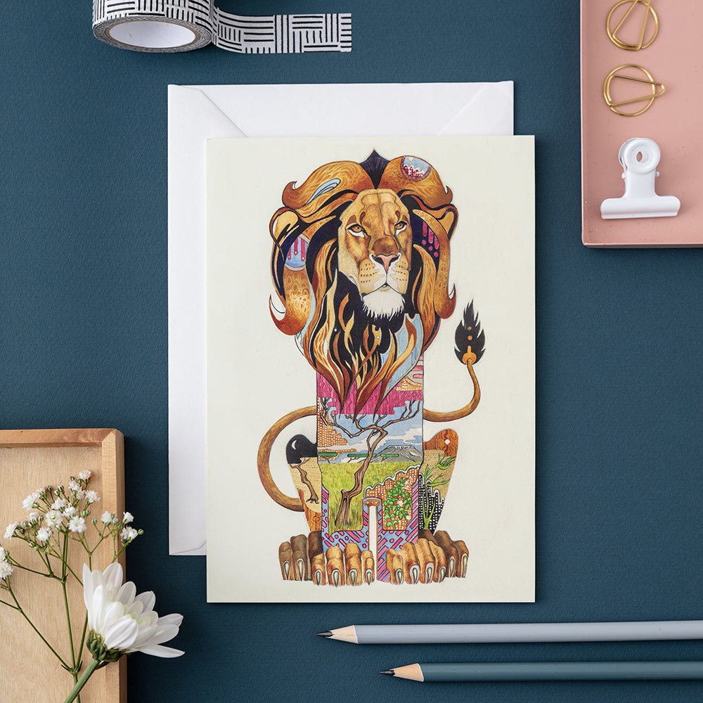 Home Greetings Cards Lion - Card