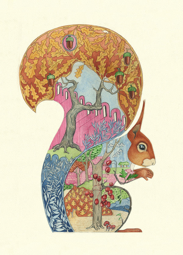 Red Squirrel - Card – The DM Collection