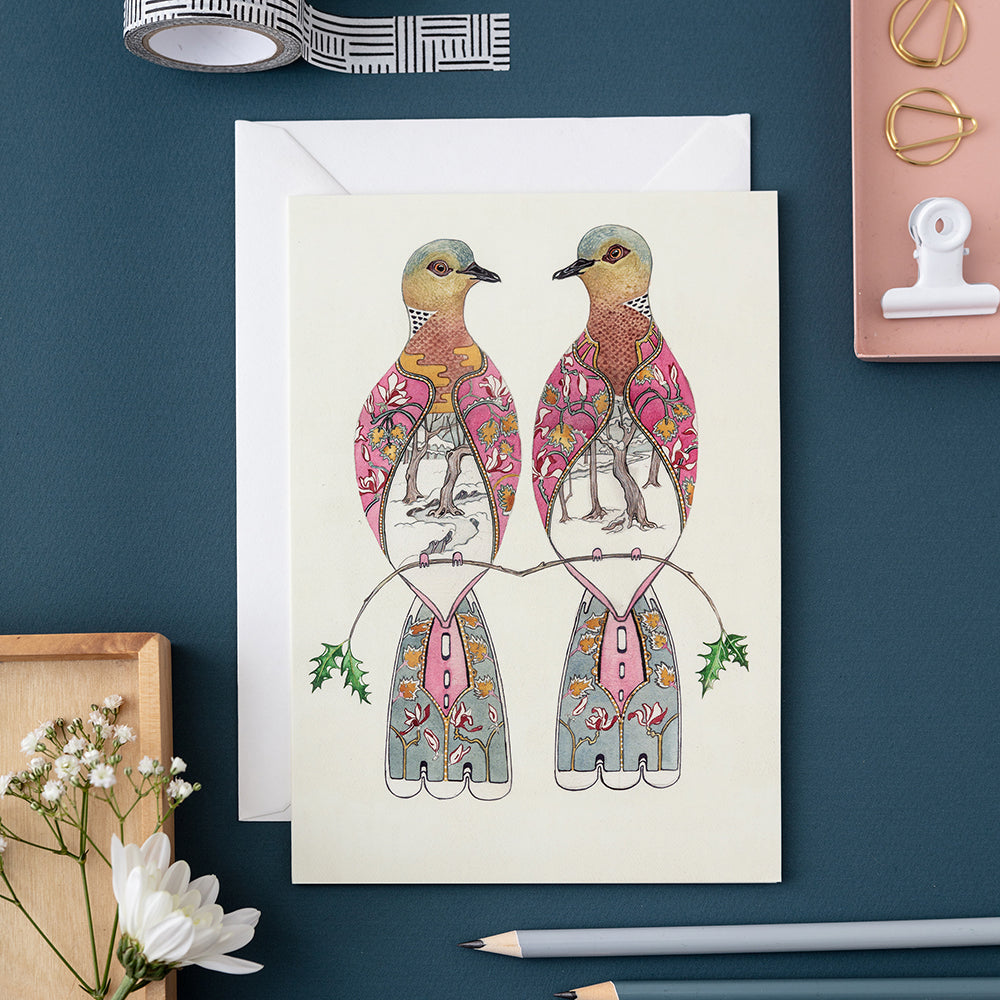 Home Products Two Turtle Doves - Card
